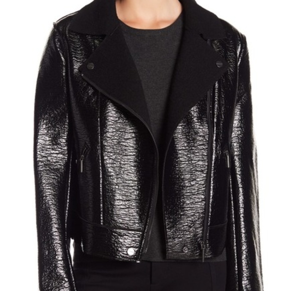 Kenneth Cole | Jackets & Coats | Nwt Kenneth Cole Black Patent Leather ...